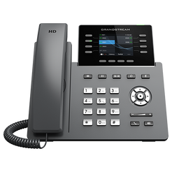 Grandstream 8 Lines, 4 SIP Accounts, 2.8in scrn (color), PoE + GigE, W ...